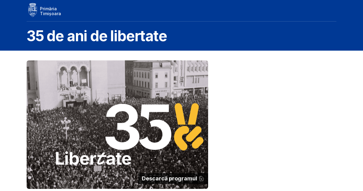 35 de ani de libertate