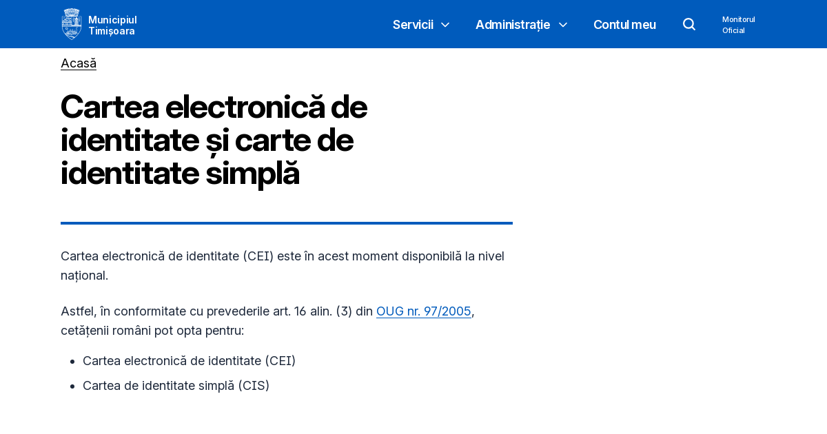 Cartea electronică de identitate