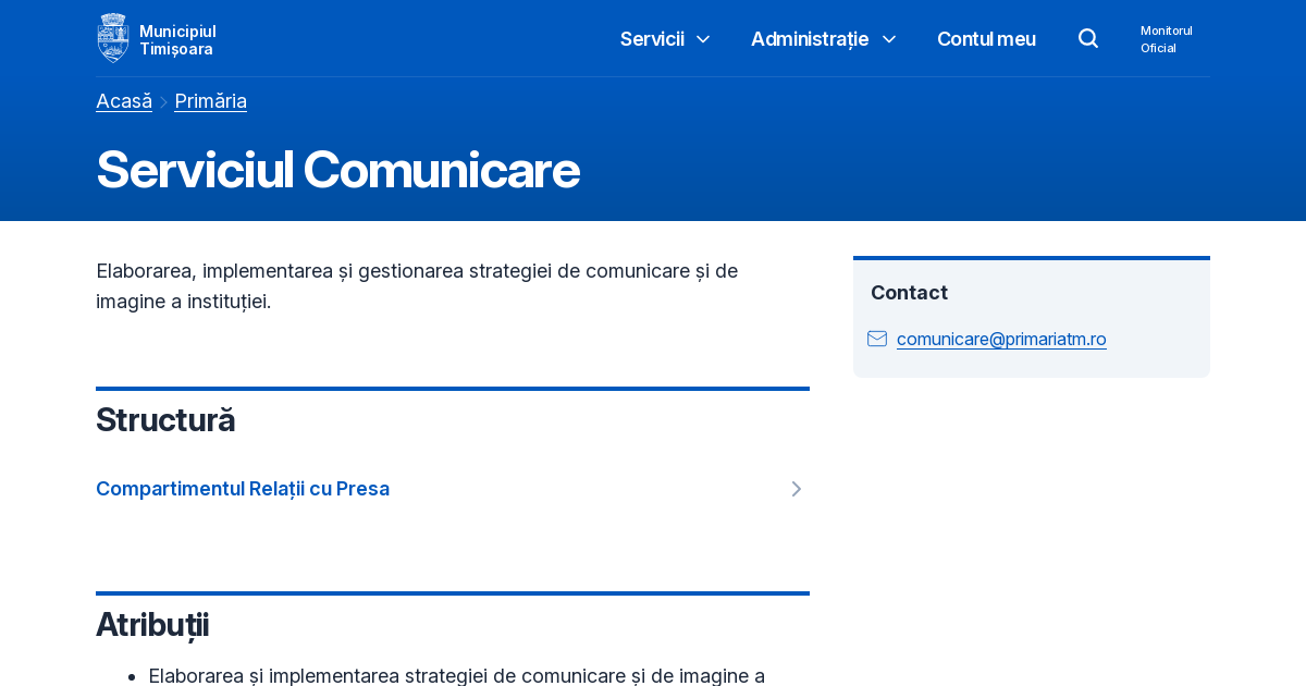 Serviciul Comunicare
