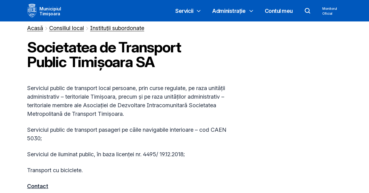 Societatea de Transport Public Timișoara SA