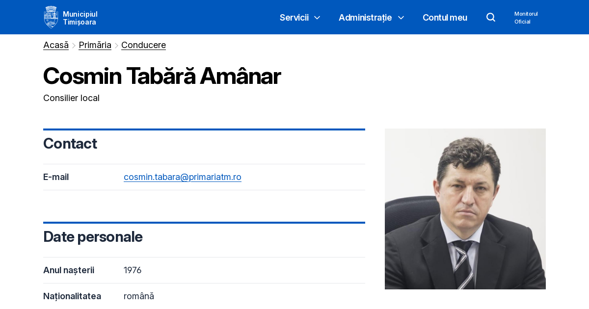 Cosmin Tabără Amânar